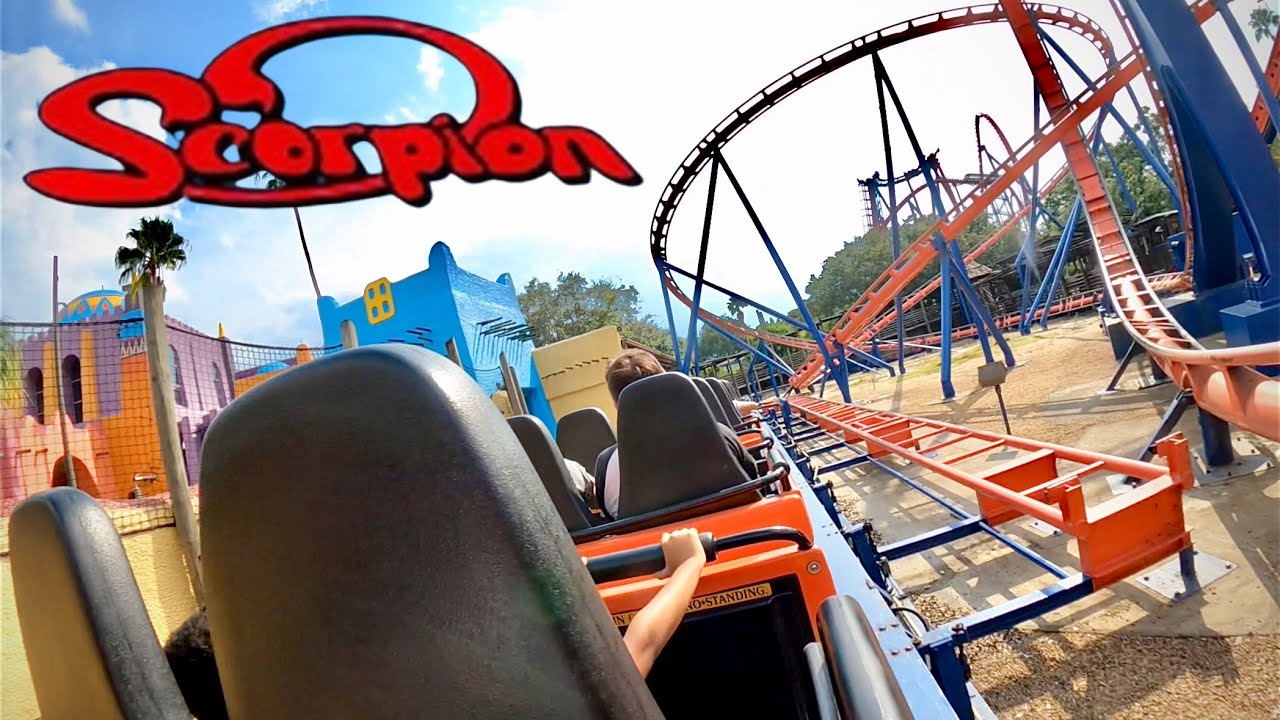 Scorpion | Busch Gardens Tampa Bay - My FINAL On Ride POV - YouTube