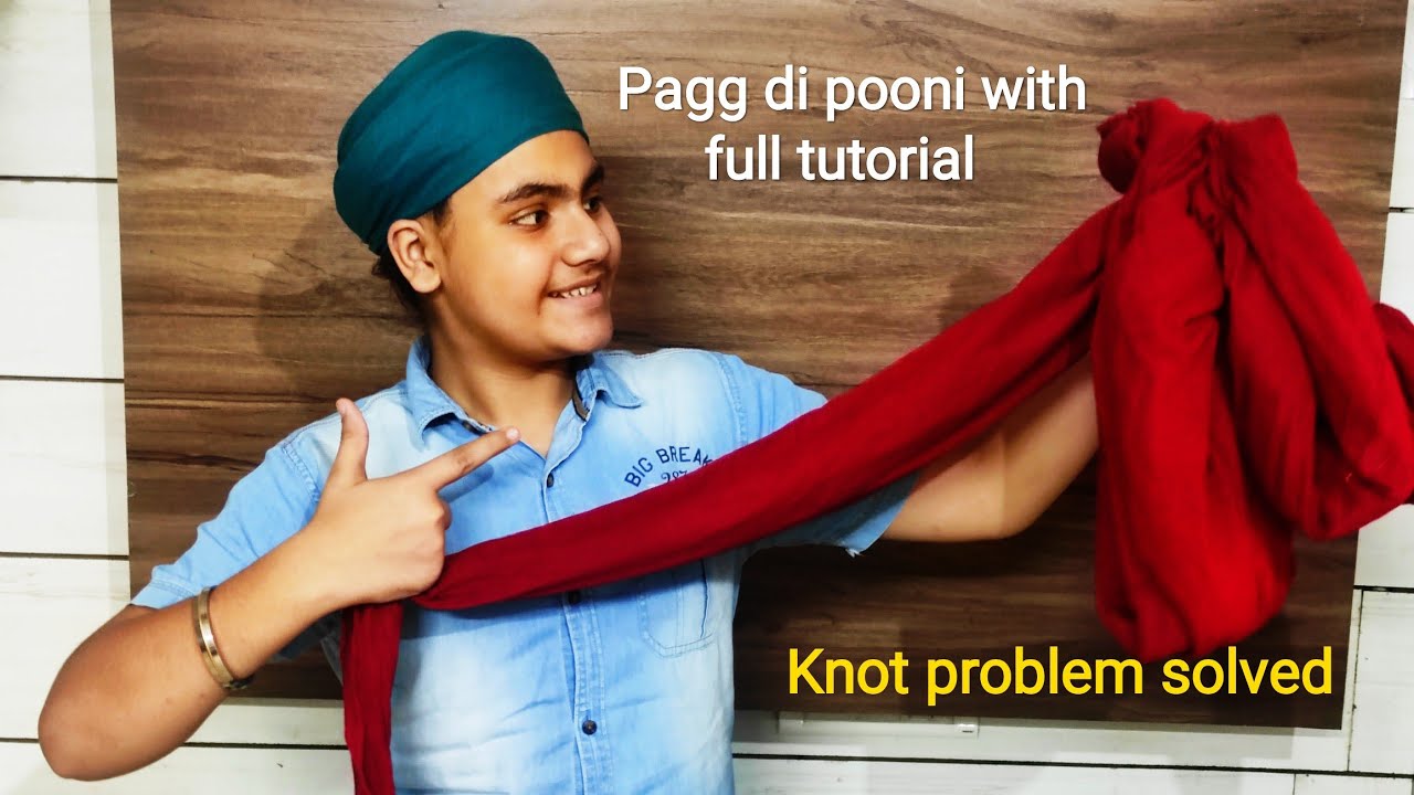 Pagg di pooni with full tutorial|learn how to do pooni| by Dastoor-E ...