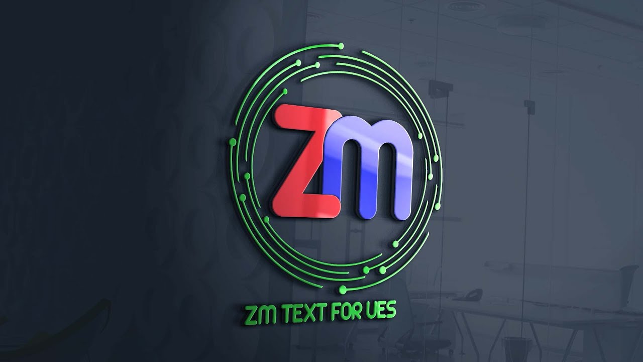ZM TEXT LOGO | PHOTOSHOP CC | @nagastudioinfo - YouTube