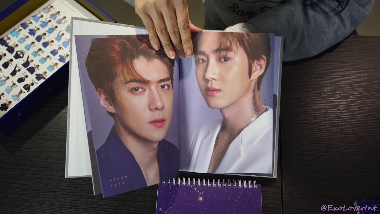 EXO 엑소 seasons greetings 2019 unboxing 시즌 그리팅 언박싱 - YouTube