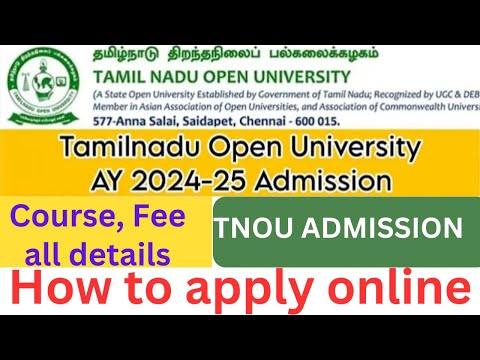 Tamil Nadu Open University Logo