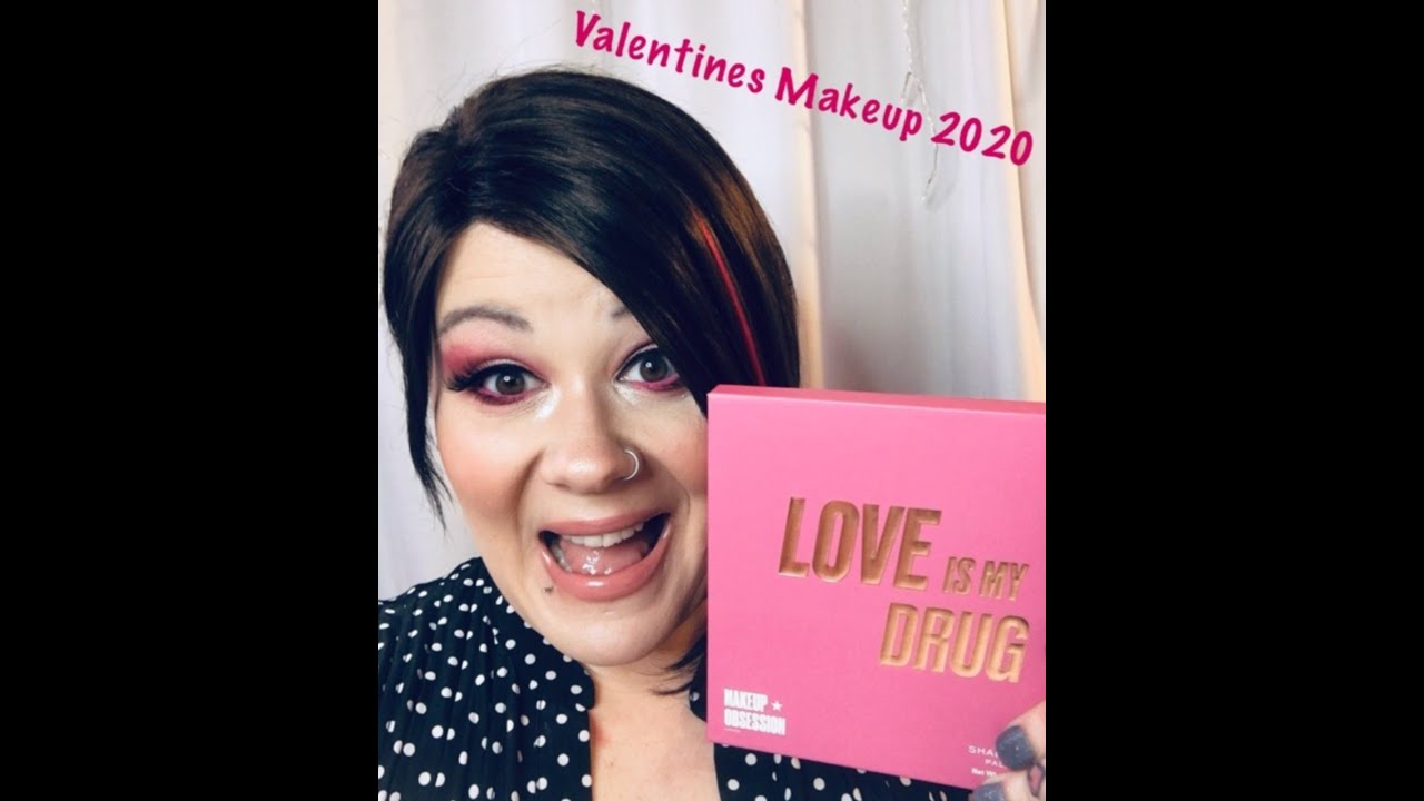 VALENTINES DAY MAKEUP TUTORIAL 2020 l USING MAKEUP OBSESSION l LOVE IS ...