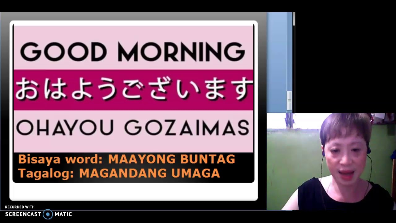 Japanese words Explain in Bisaya and Tagalog Lesson 4 - YouTube