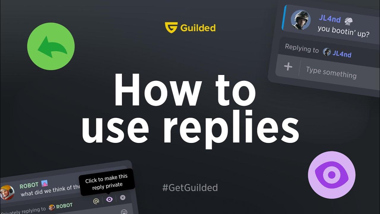 How to use replies | Guilded tutorial - YouTube