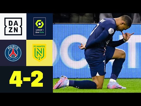 201! Mbappé bricht Tor-Rekord von Cavani: PSG - Nantes 4:2 | Ligue 1 | DAZN Highlights