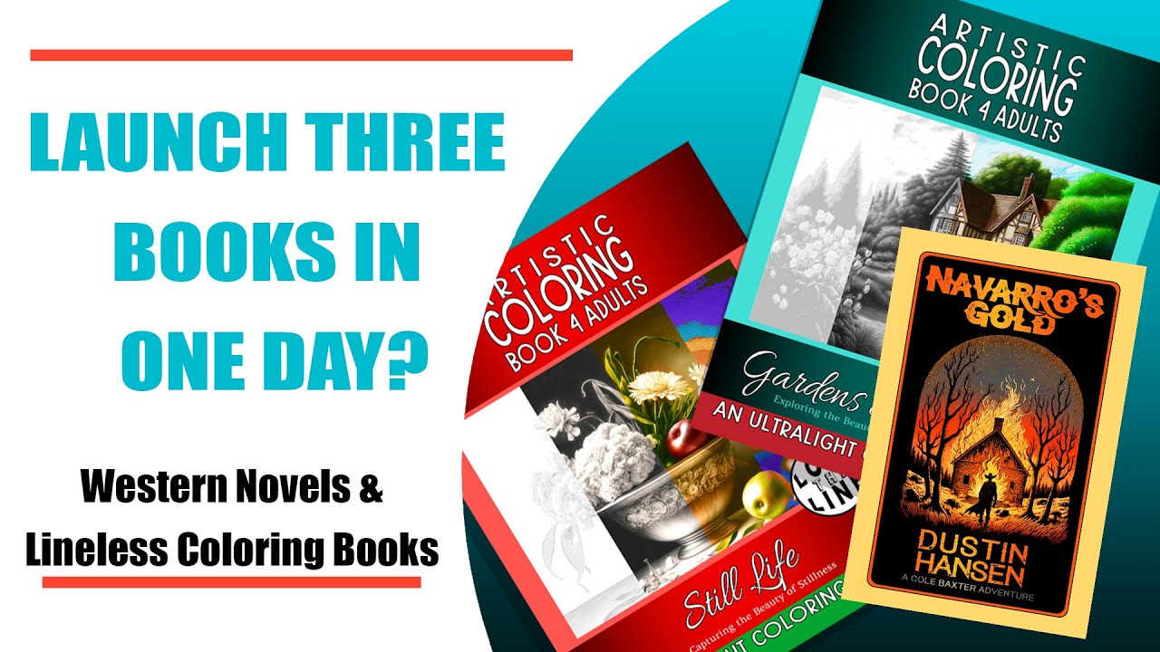 Launching Three Books in One Day! I must be crazy! - YouTube