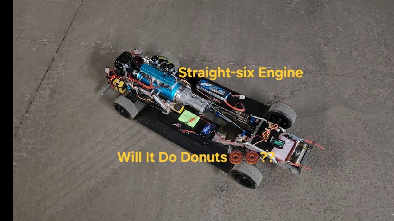 Mini INLINE 6 Engine!! Will It Actually Do Donuts? - YouTube
