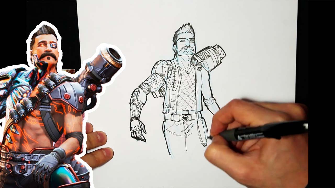 How to Draw Fuse - Apex Legends - Quick Sketch - YouTube