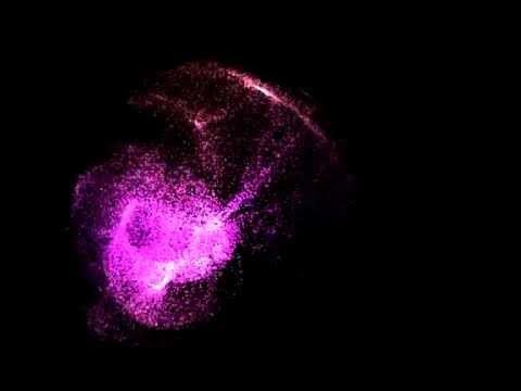 50 000 particles particle system c++ opengl screensaver - YouTube