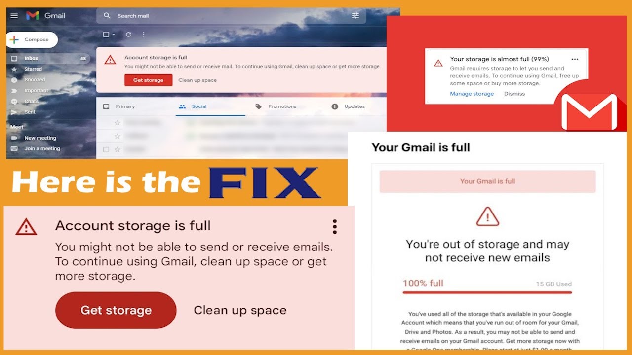 Gmail Storage Full? Free Up Google Account Storage | 100% Fix 2025—Step ...