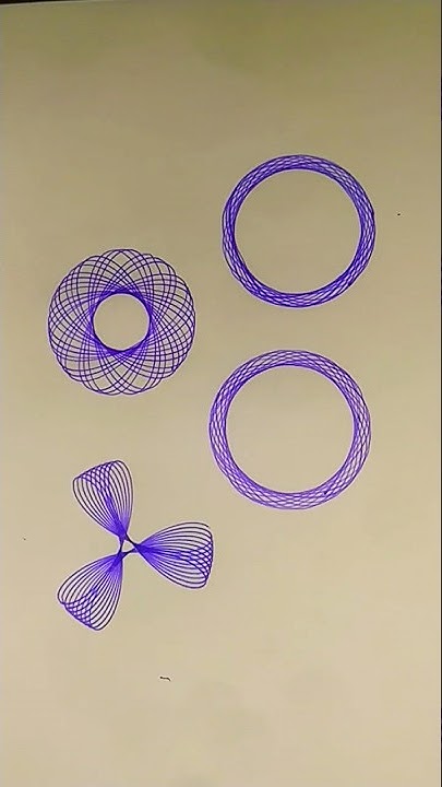how to draw spirograph l simple spirograph design l easy design pattern l spirograph ruler #easy ...