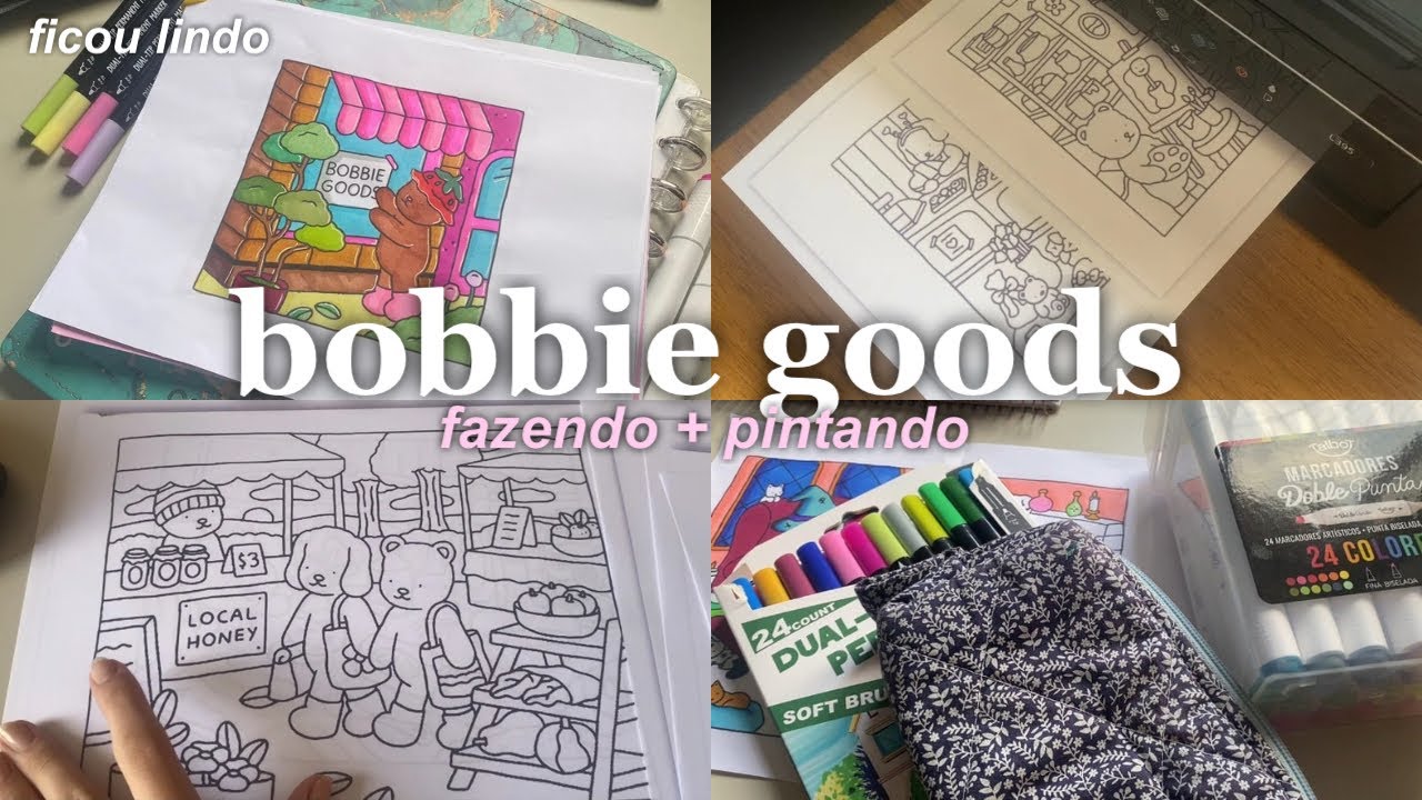 fazendo e pintando meu livro bobbie goods - YouTube
