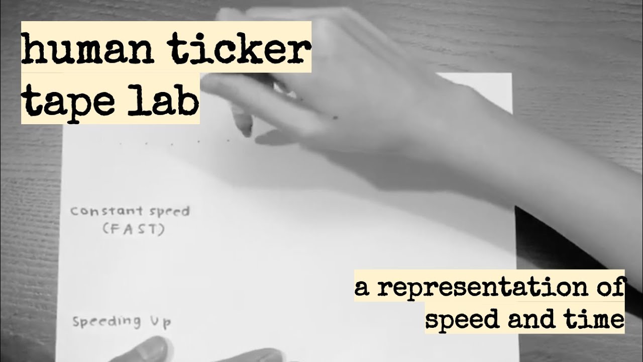 Human Ticker Tape Lab Results - YouTube