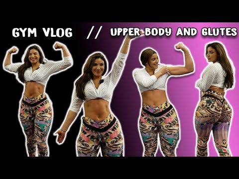 For the thick moms - Tone upper body and grow those glutes. GYM VLOG.
