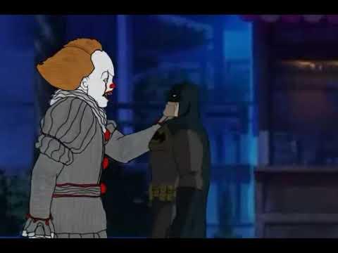Batman VS pennywise. Draw cartoons 2 - YouTube