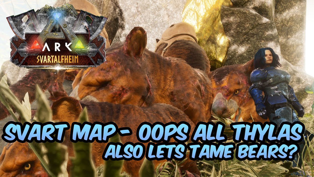 Oops we have thylas, and now we need bears and S-thylas! ARK Survival Ascended Svart Map Part 2 ...