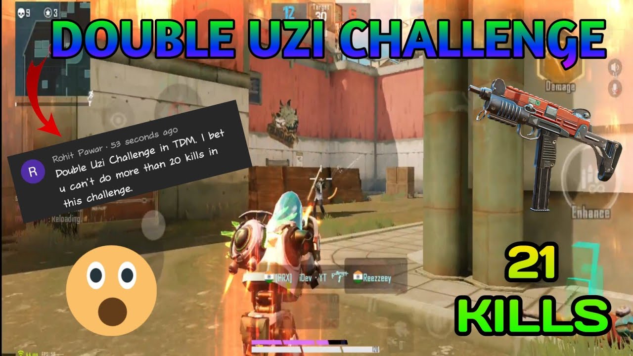 DOUBLE UZI CHALLENGE BY MY SUBSCRIBER | 21 KILLS | FARLIGHT 84 - YouTube