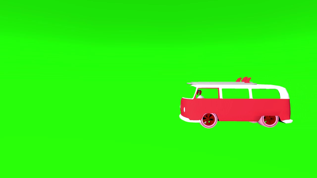 Green Screen Clips - Kombi Van 14 - YouTube
