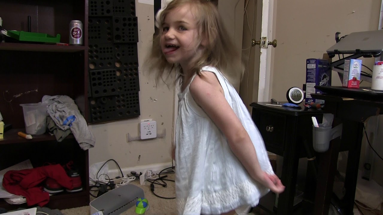 audrey brings dancing duck into office - YouTube