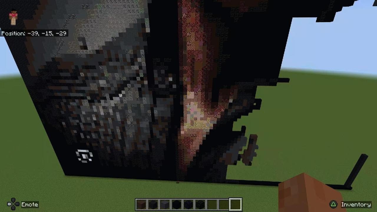 Minecraft pixel art Dwayne rock Johnson pixel art - YouTube