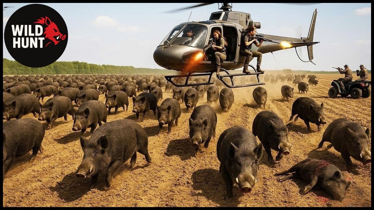 The Shocking Aerial Hunt: Americans Use Helicopters to Eliminate ...
