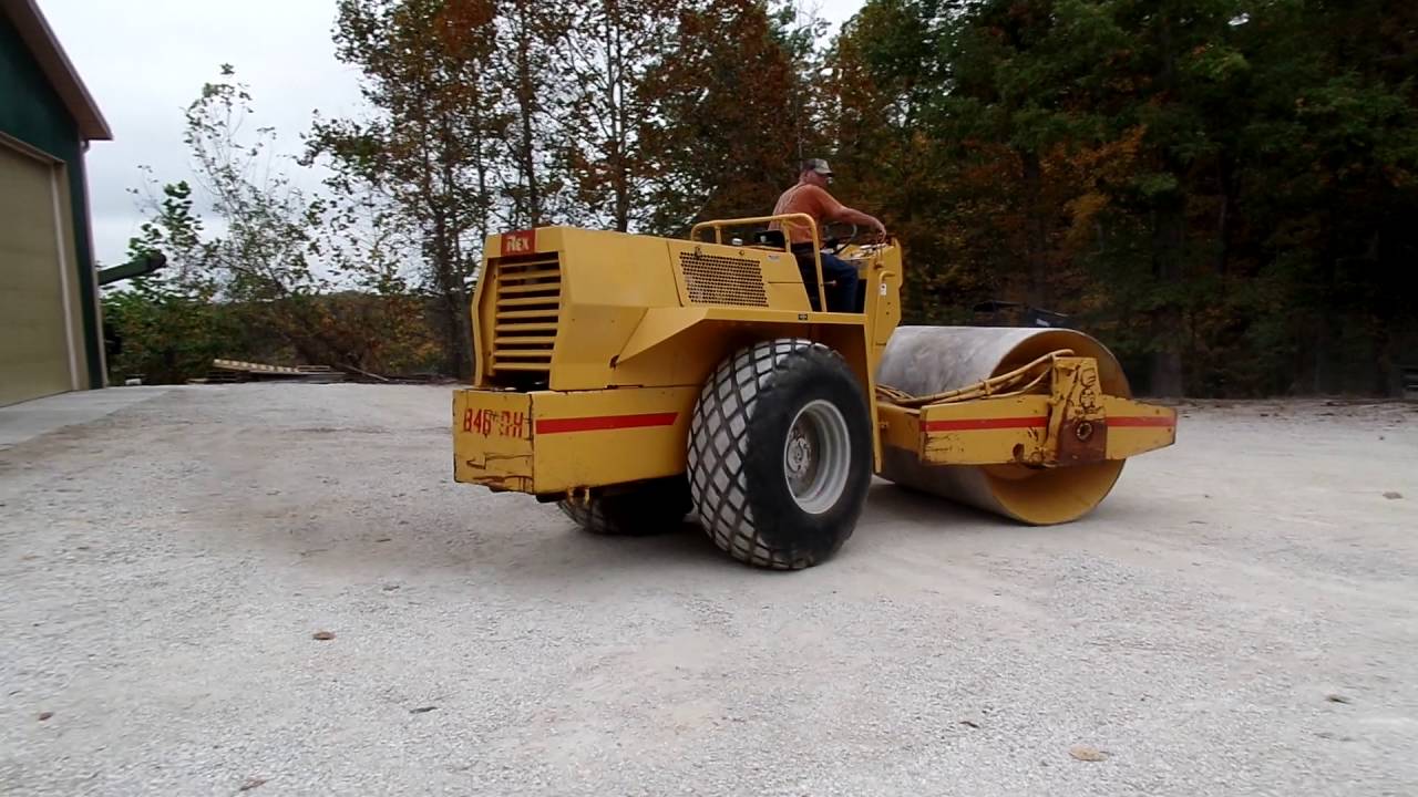 1995 Rex roller SP 848-D vibratory compactor smooth drum ccsurplus.com ...