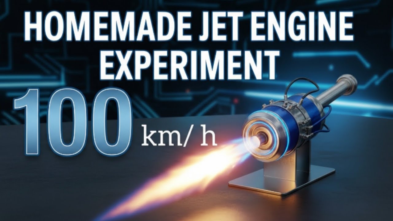 Homemade Jet Engine Experiment | Powerful DIY Jet Test 🔥#experiment # ...