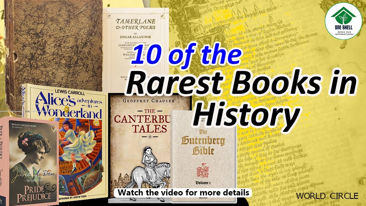 10 of the Rarest Books in History .... - YouTube