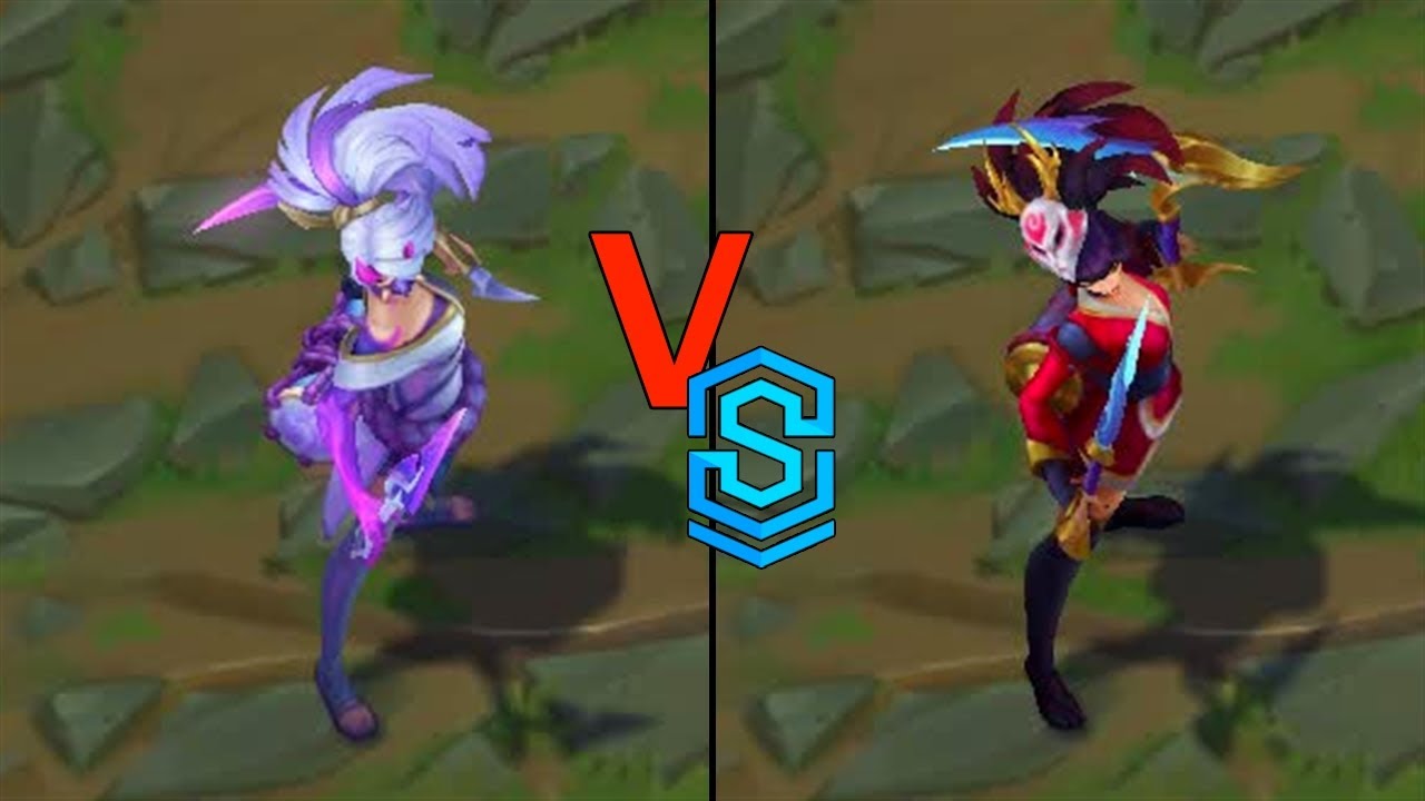 Spirit Blossom Akali VS Blood Moon Akali - YouTube