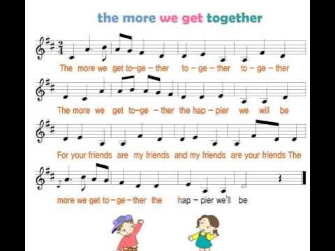 The more we get together | Nursery rhyme with lyrics - YouTube