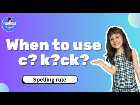 C / K / Ck / Spelling Rules - Phonics - Easy Rules for beginners - YouTube