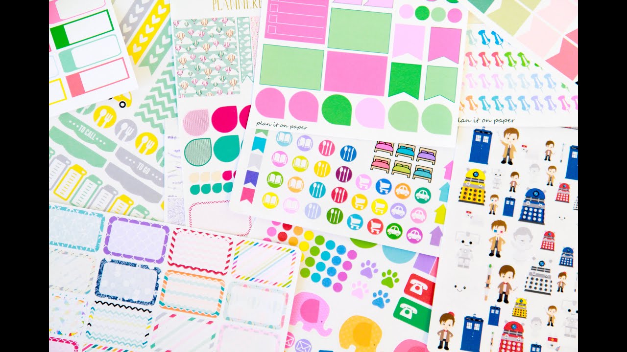 Etsy Sticker Haul - YouTube