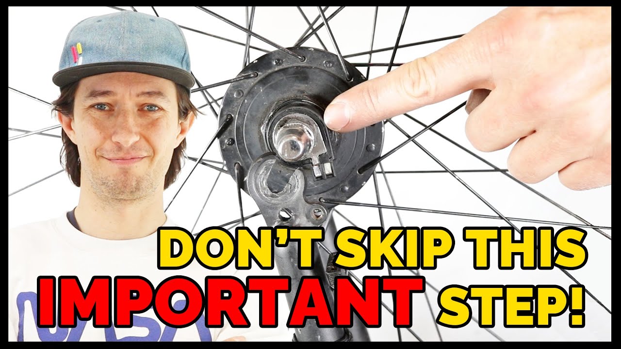 Front dynamo hub wheel removal and installation! - YouTube