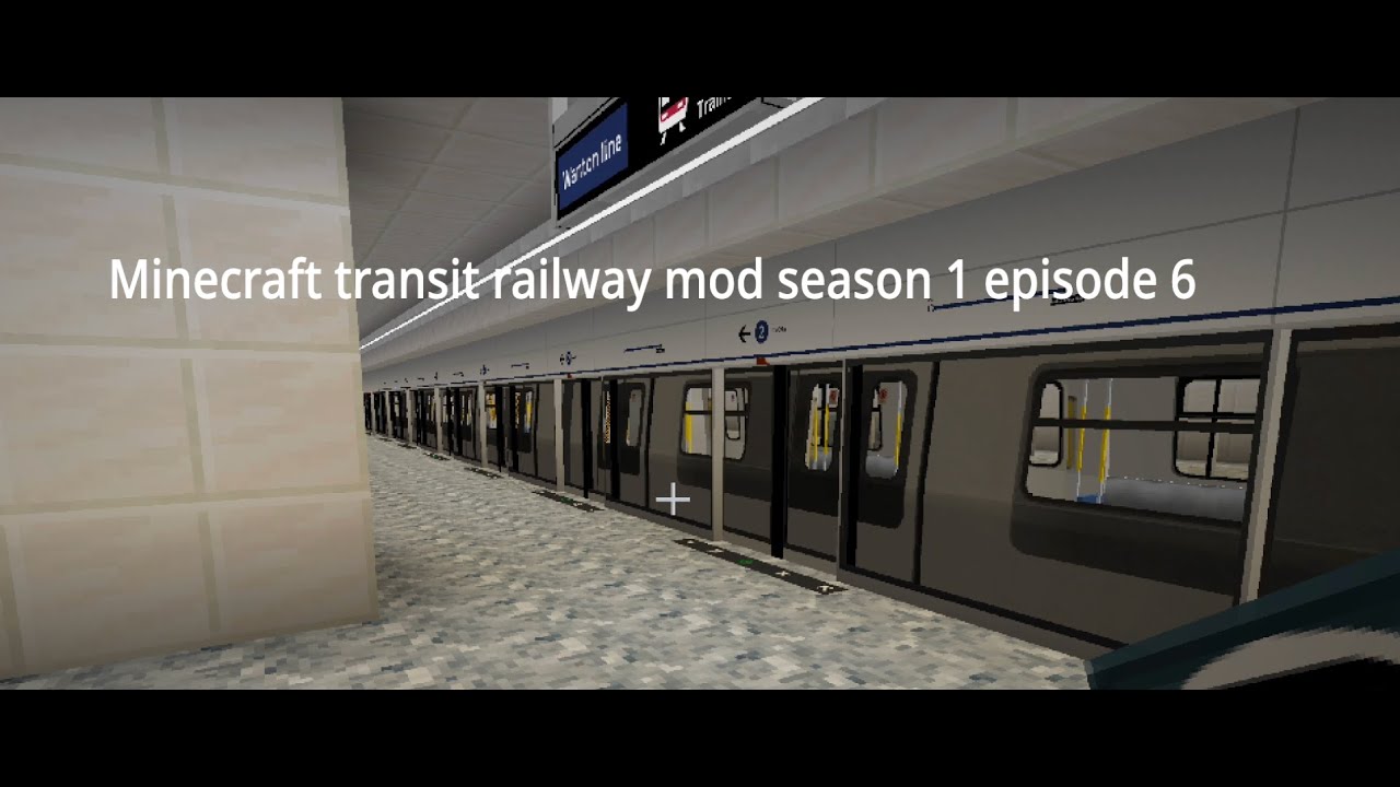 Minecraft transit railway mod world 2 season 1 episode 6 - YouTube