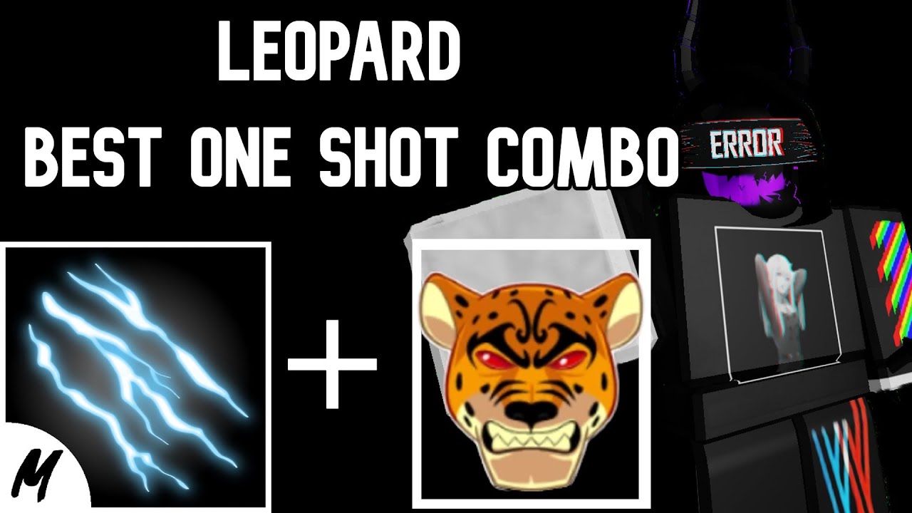 『Leopard One Shot Combo Leopard + Electric Claw』Bounty Hunting | Blox ...
