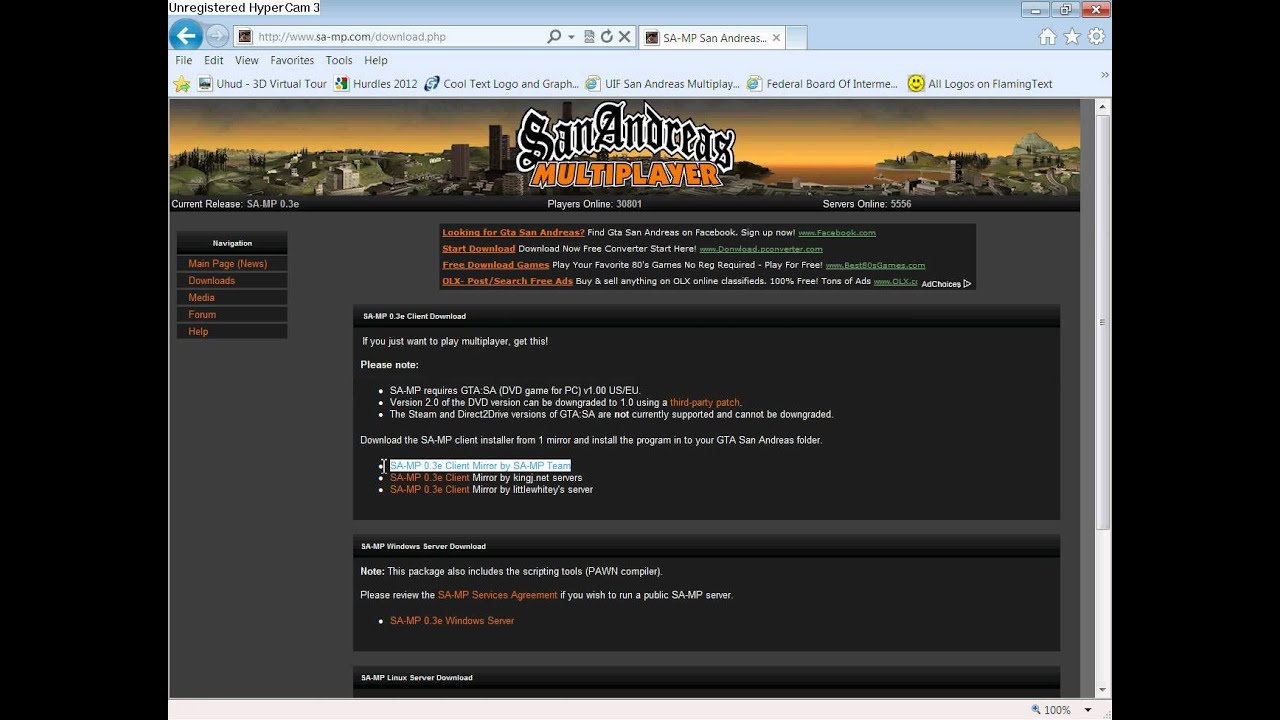 How to download and install samp 0.3e - YouTube