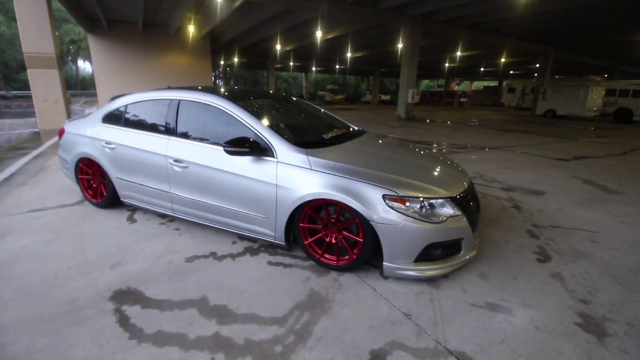 VW cc gets a new front lip!! - YouTube
