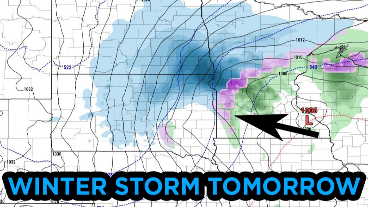 A Look at the Winter Storm Tomorrow! Active Pattern Ahead! - YouTube
