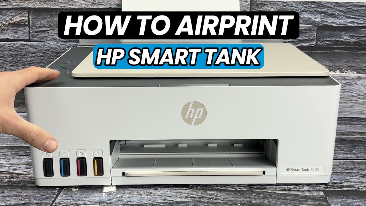 How to AirPrint on Your HP Smart Tank Printer - YouTube