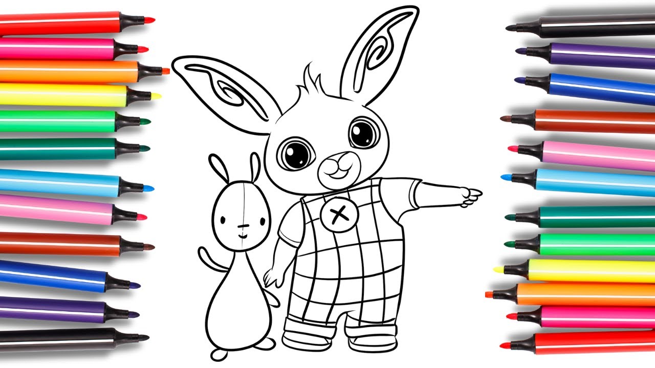 Bing Coloring Page - Video for Kids and Toddlers - YouTube