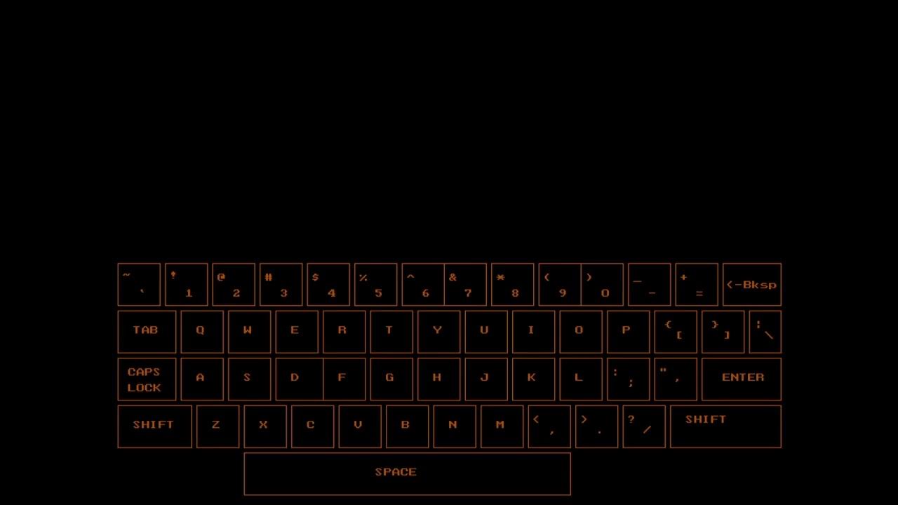 created keyboard graphics using c programming language. - YouTube