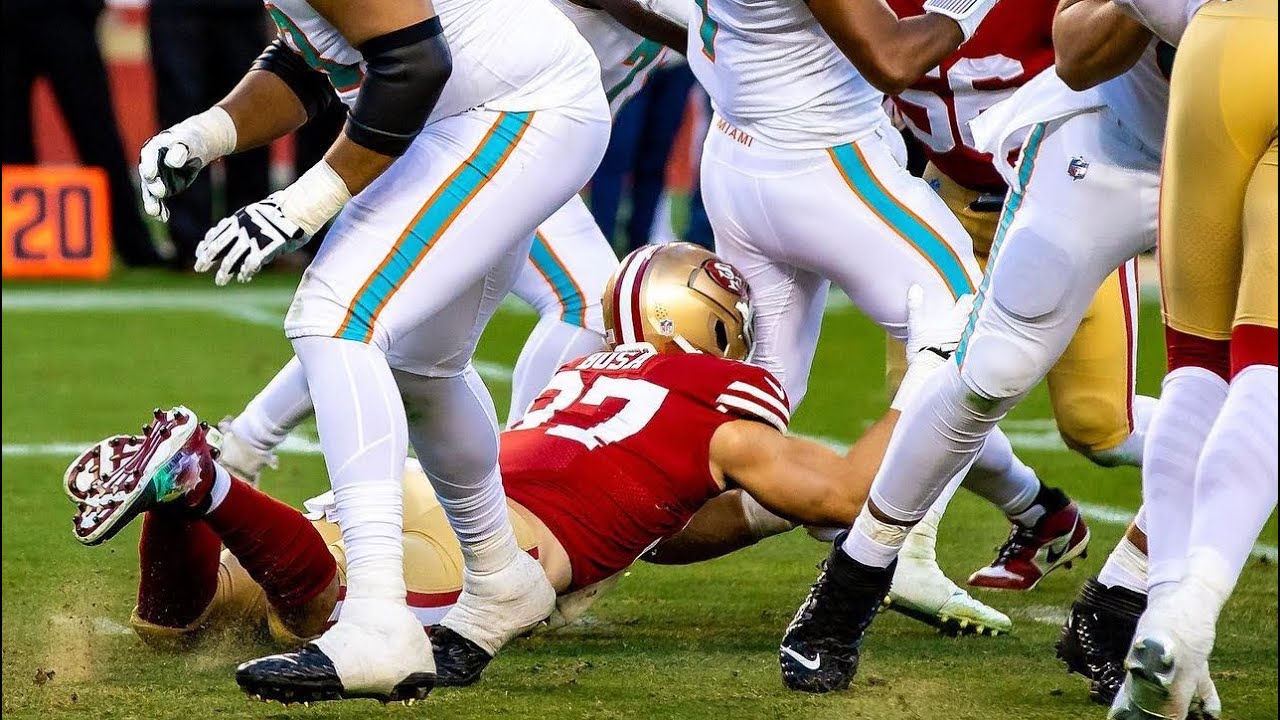 All 3 of 49ers Nick Bosa’s sacks against the Dolphins from inside Levi ...