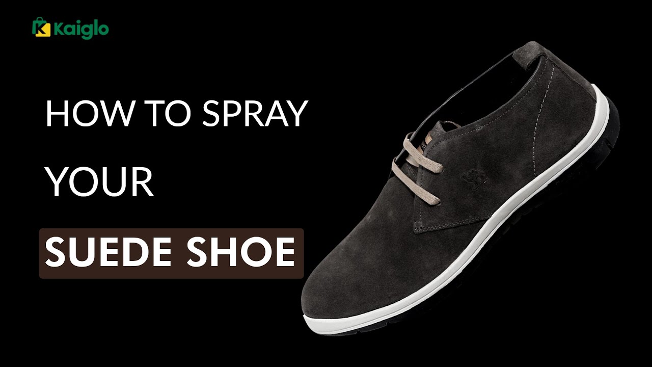 How to Spray Your Suede Shoe - YouTube