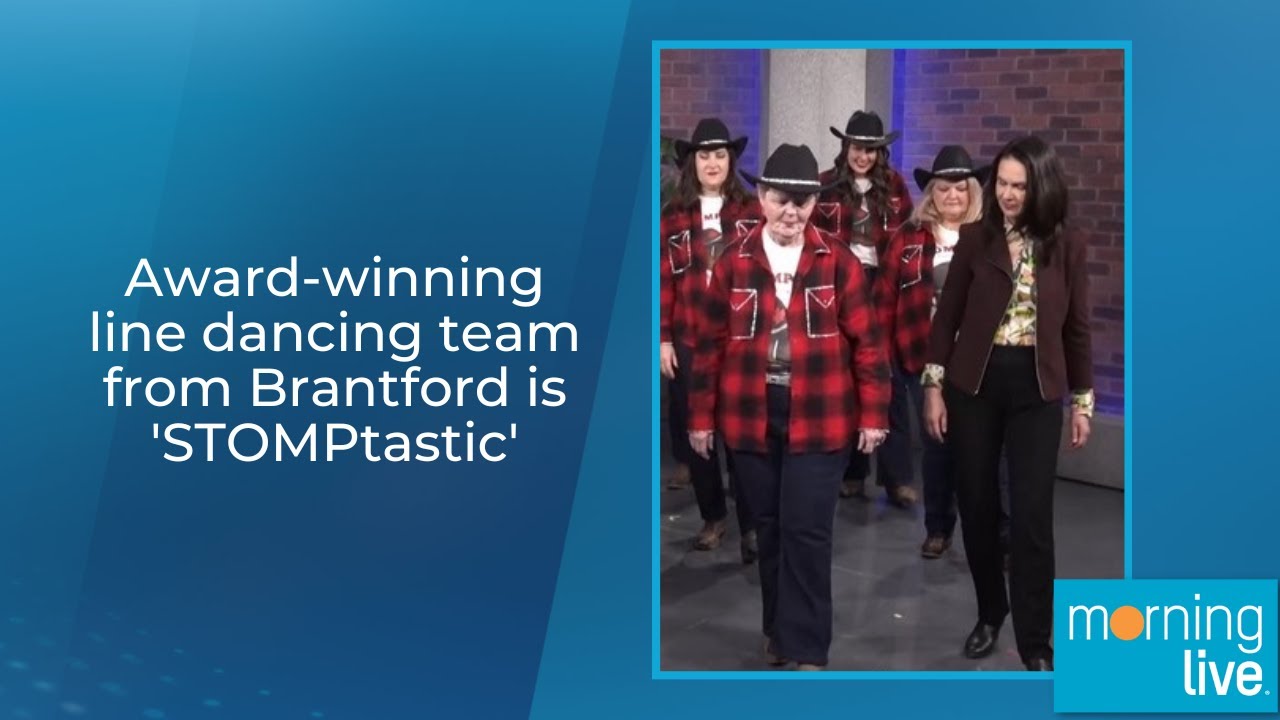 Award-winning line dancing team from Brantford is 'STOMPtastic' - YouTube
