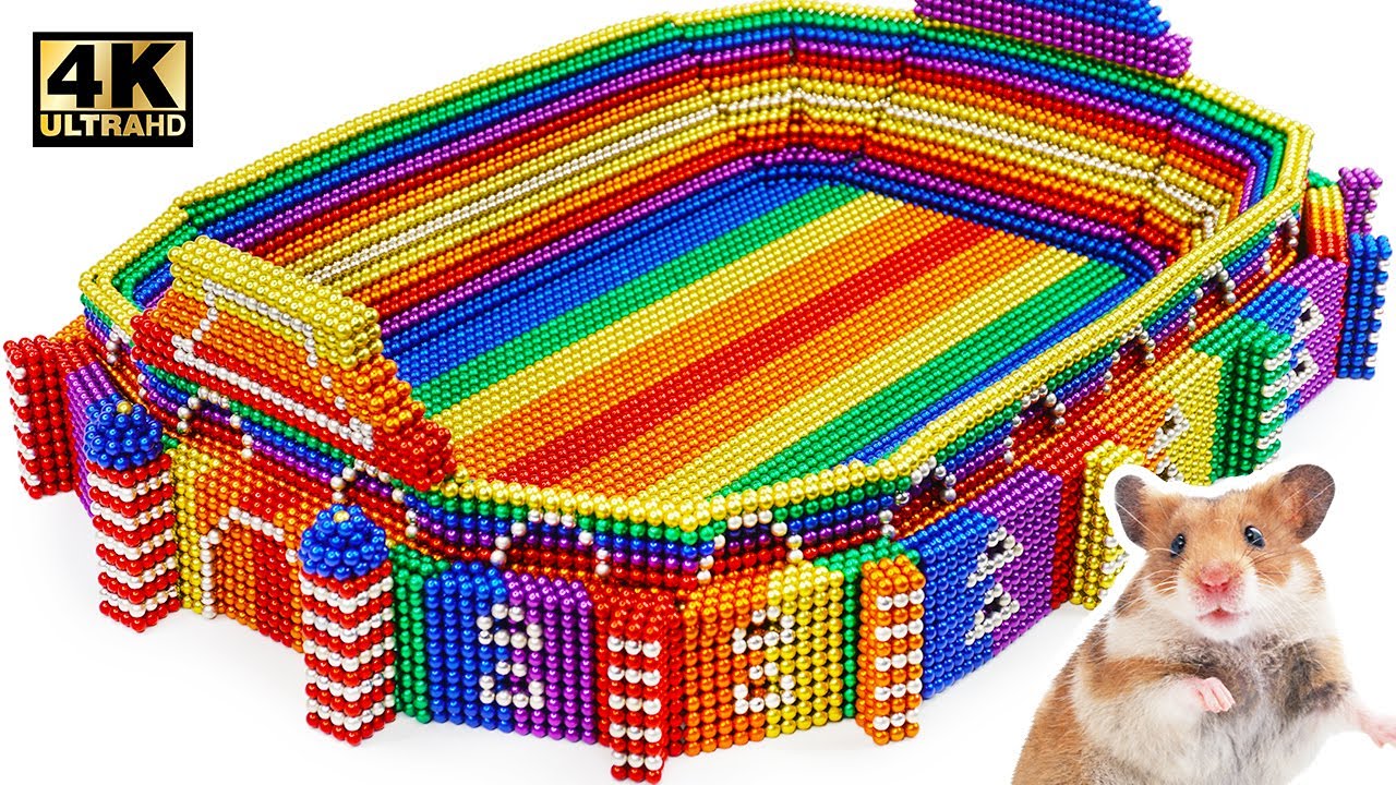 DIY - How To Build Stadium Playground For Pet From Magnetic Balls ...