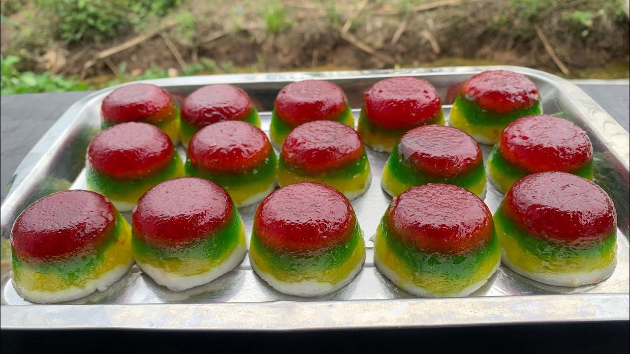 Kuih Sagu Biji Bersantan Warna Warni - hanya guna 5 bahan - YouTube