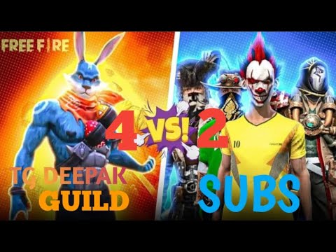 🔴 FREE FIRE 🔥 MAX PLAYING TG DEEPAK GUILD MANTS VS SUBSCRIBES GIVEAWAY ...