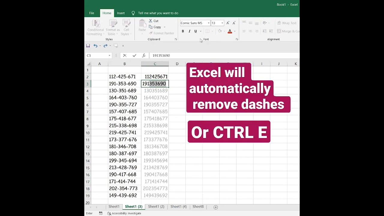 3 Ways To Remove Dashes In Excel YouTube 3-ways-to-remove-dashes-in-excel-youtube