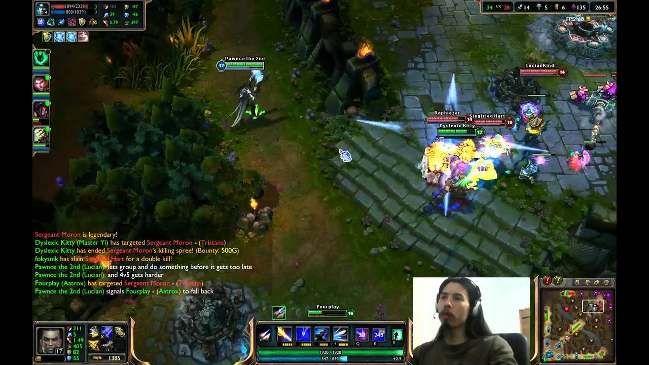 Lucian ADC Gameplay Champion Spotlight - League of Legends Lucian Full Game Spotlight - YouTube