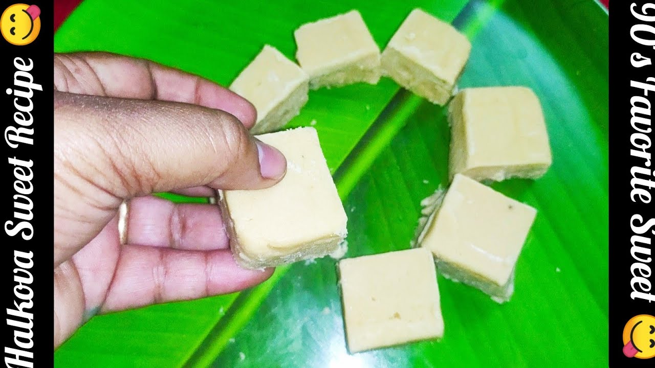 90's Kids Favorite Sweet Halkova Recipe| Palkova Recipe | Maida Barfi ...